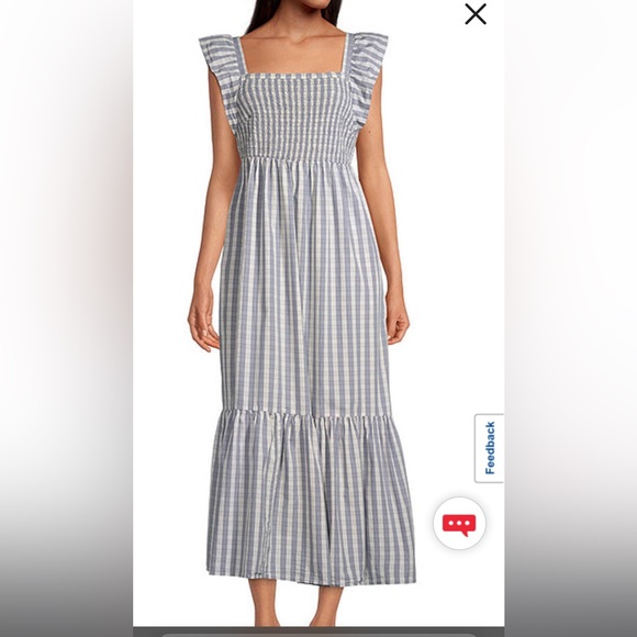 a.n.a | Dresses | Ana Short Sleeve Plaid Maxi Dress | Poshmark